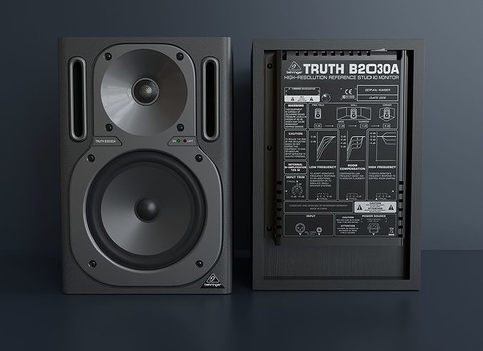 Active 2 Way Reference Studio Monitor 3D model | CGTrader