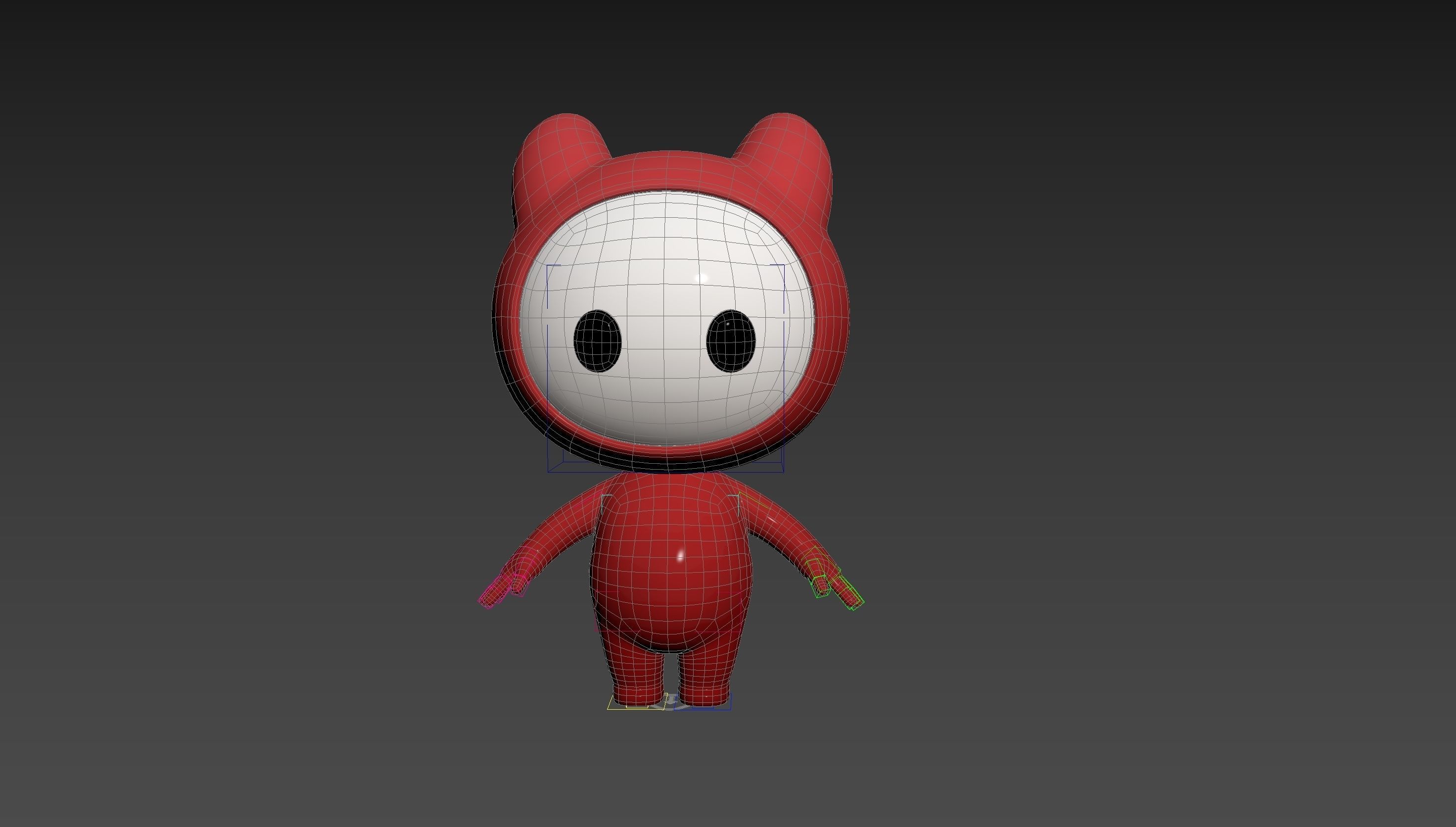 Character259 Rigged Mascot 3D model rigged | CGTrader