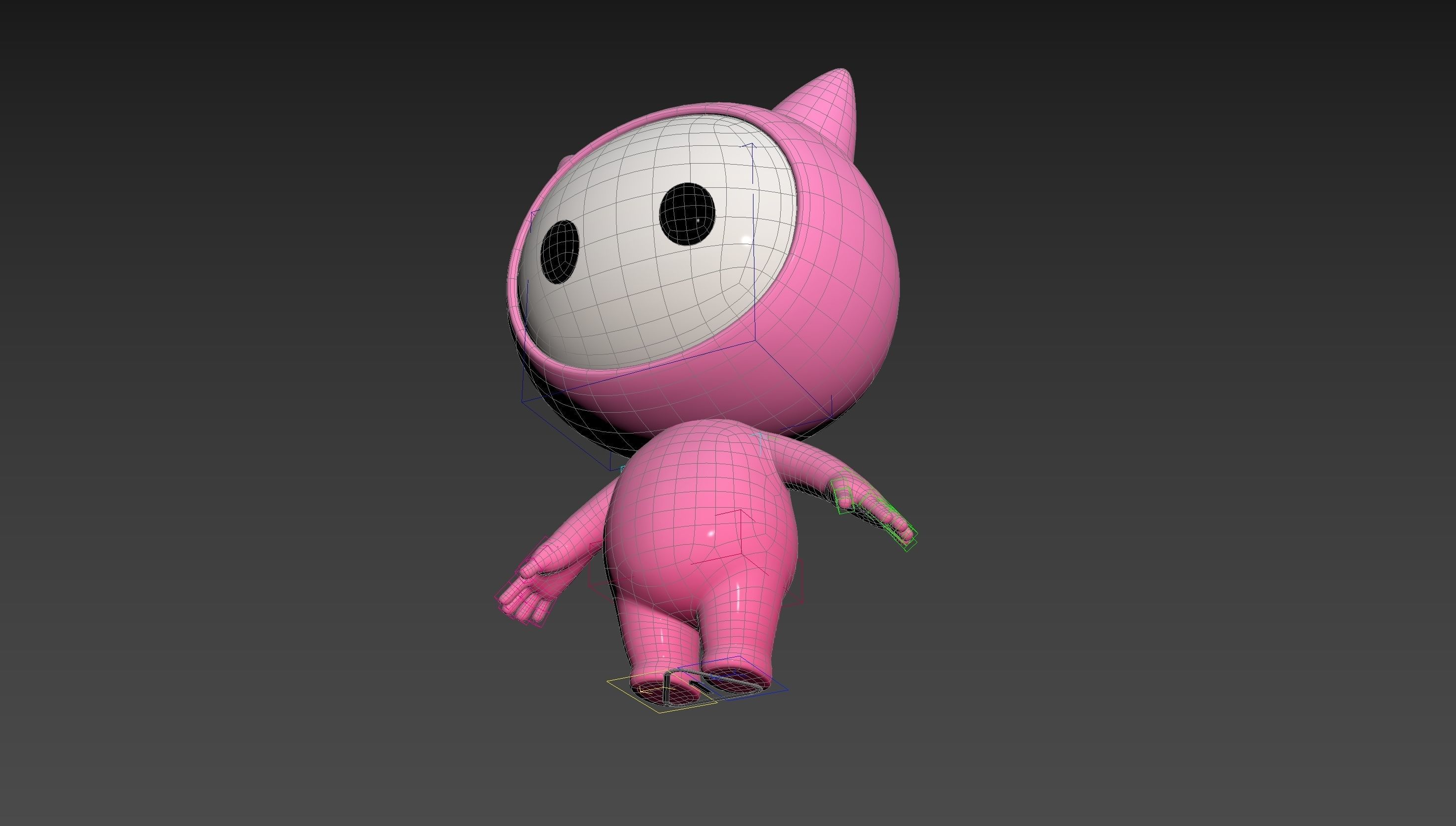 Character260 Rigged Mascot 3D model rigged | CGTrader
