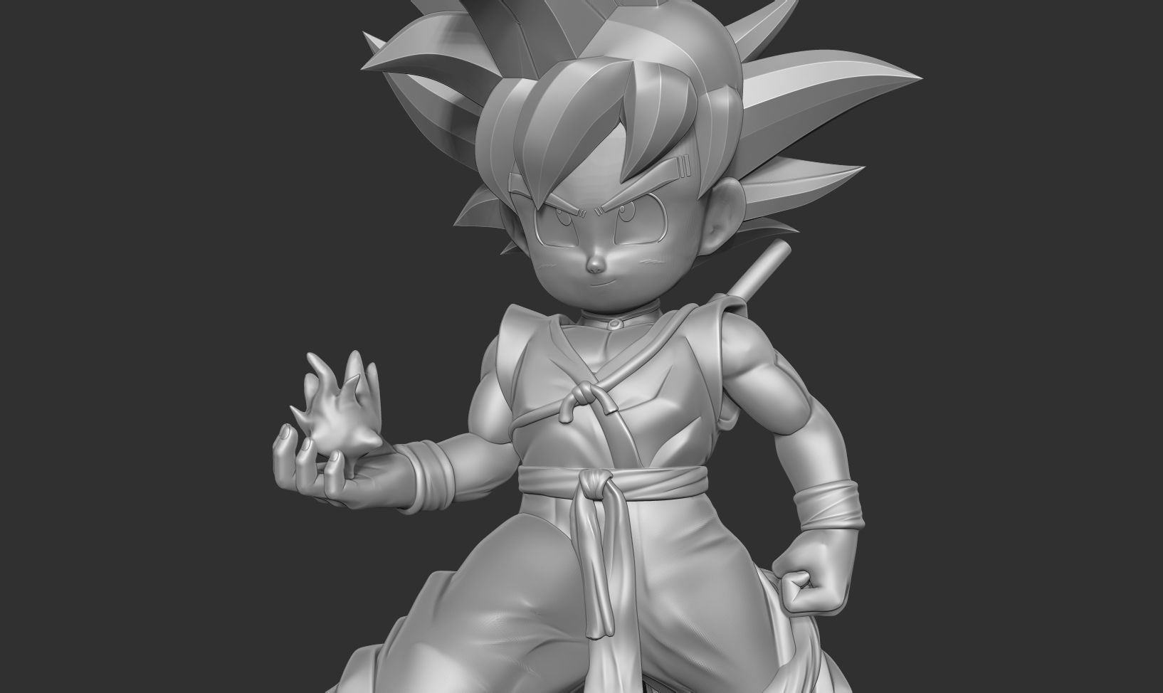 Young Son Goku - Ready to fight 3D model 3D printable | CGTrader