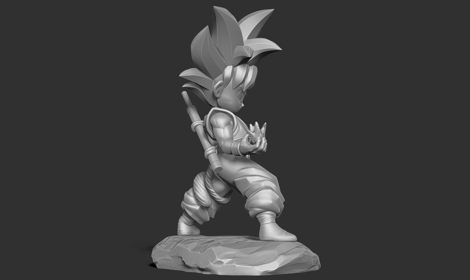 Young Son Goku - Ready to fight 3D model 3D printable | CGTrader