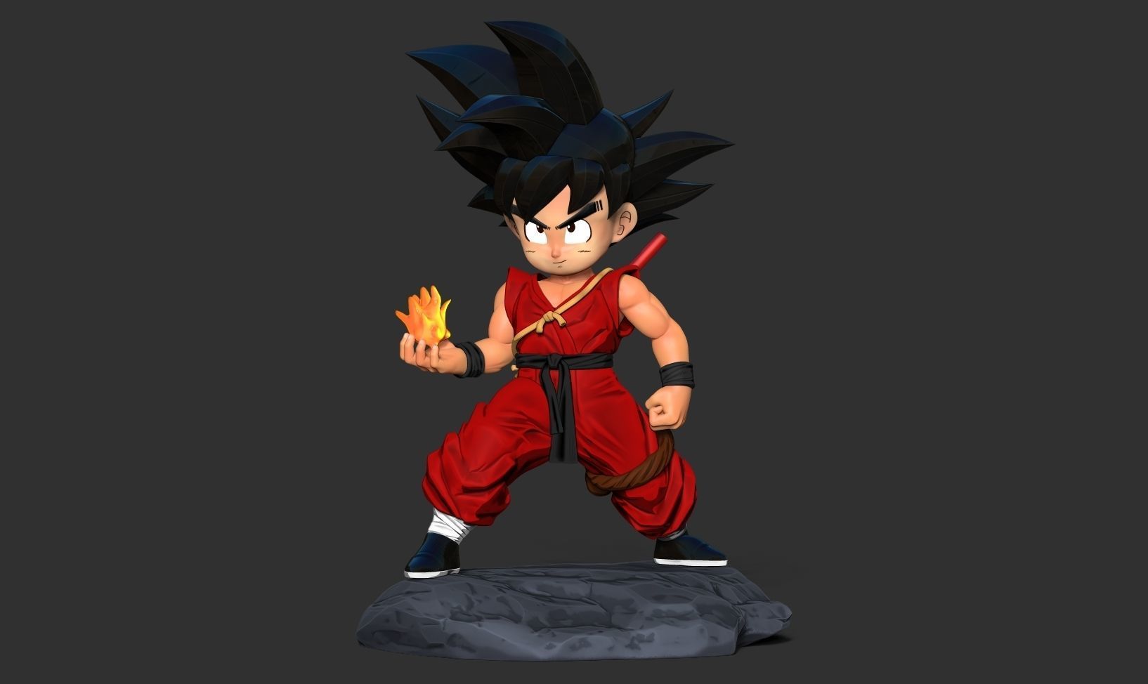 Young Son Goku - Ready to fight 3D model 3D printable | CGTrader