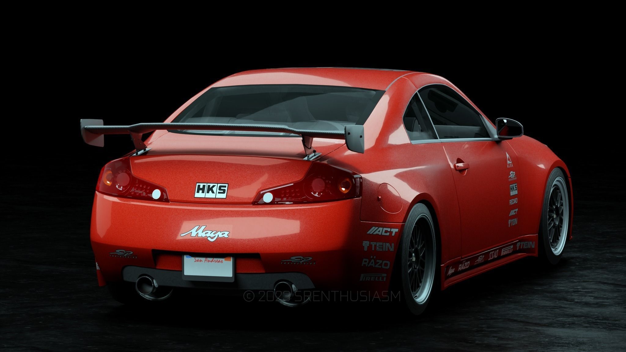 Infiniti G35 Coupe APR Edition Widebody Kit 3D model | CGTrader
