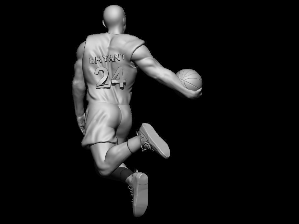 Kobe Bryant 3D model 3D printable | CGTrader