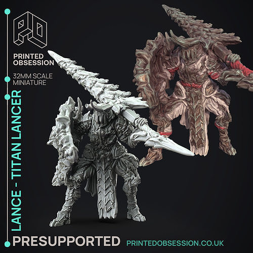 Lance - 3D Printable TTRPG - PRESUPPORTED - 32mm Scale 3D model 3D ...