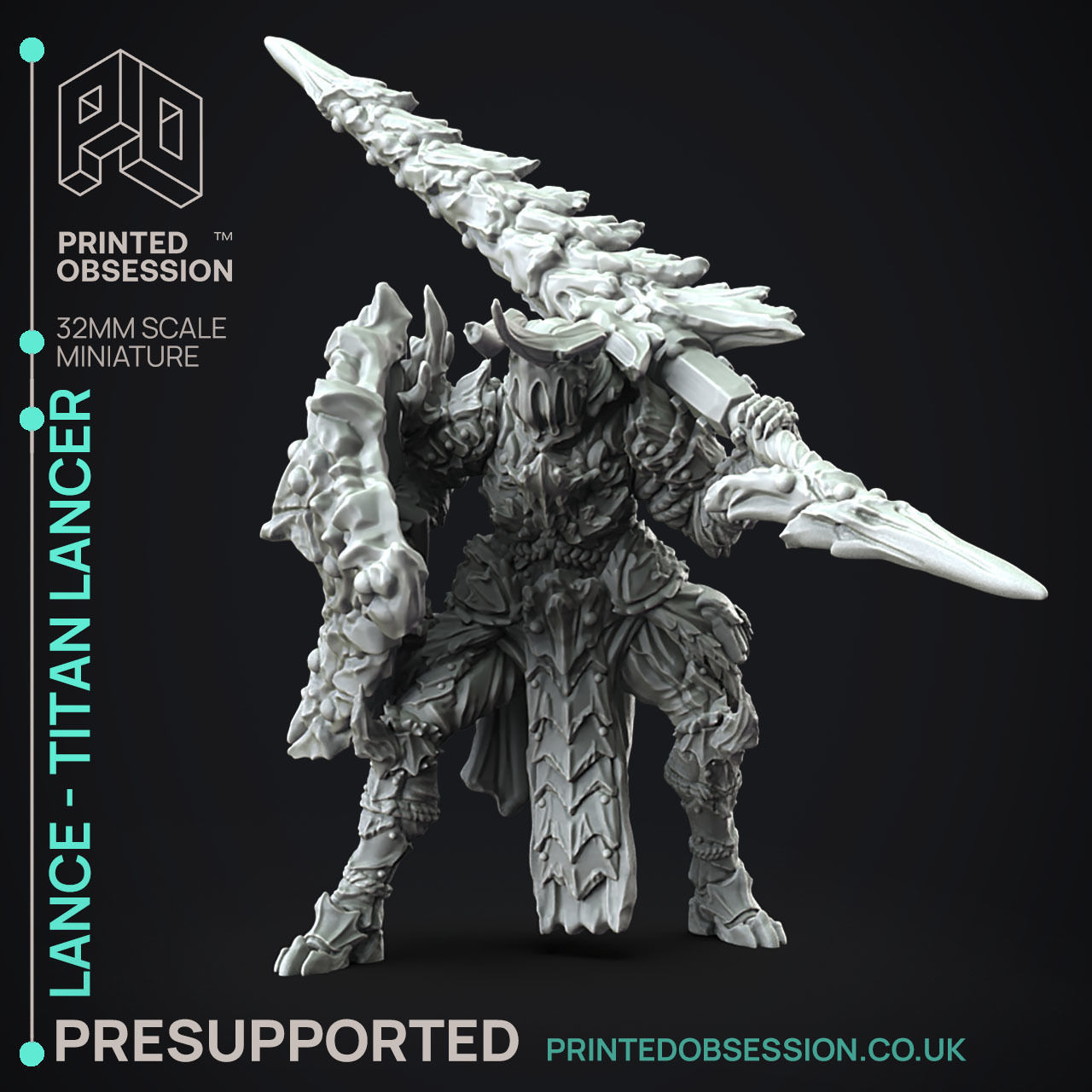 Lance - 3D Printable TTRPG - PRESUPPORTED - 32mm Scale 3D model 3D ...