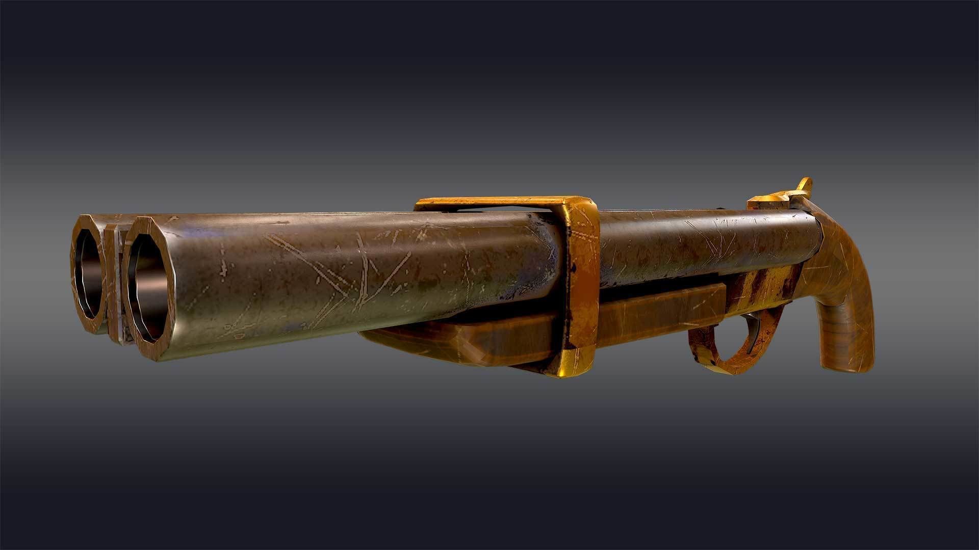 Double Barrel Shotgun 3D model | CGTrader