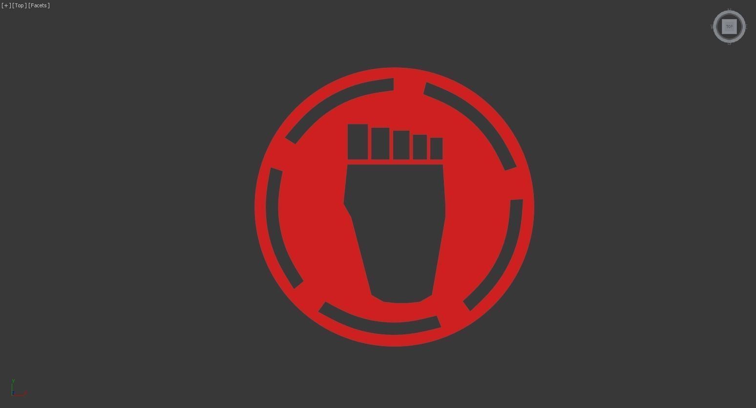 The Foot clan logo stencil 3D model 3D printable | CGTrader