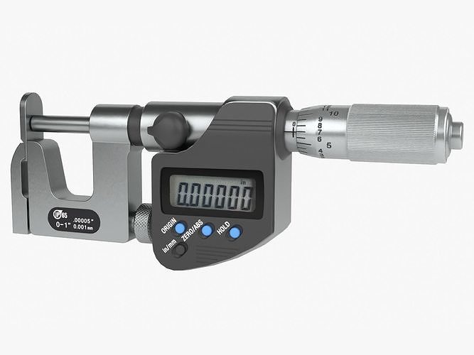 3D model Micrometer VR / AR / low-poly | CGTrader