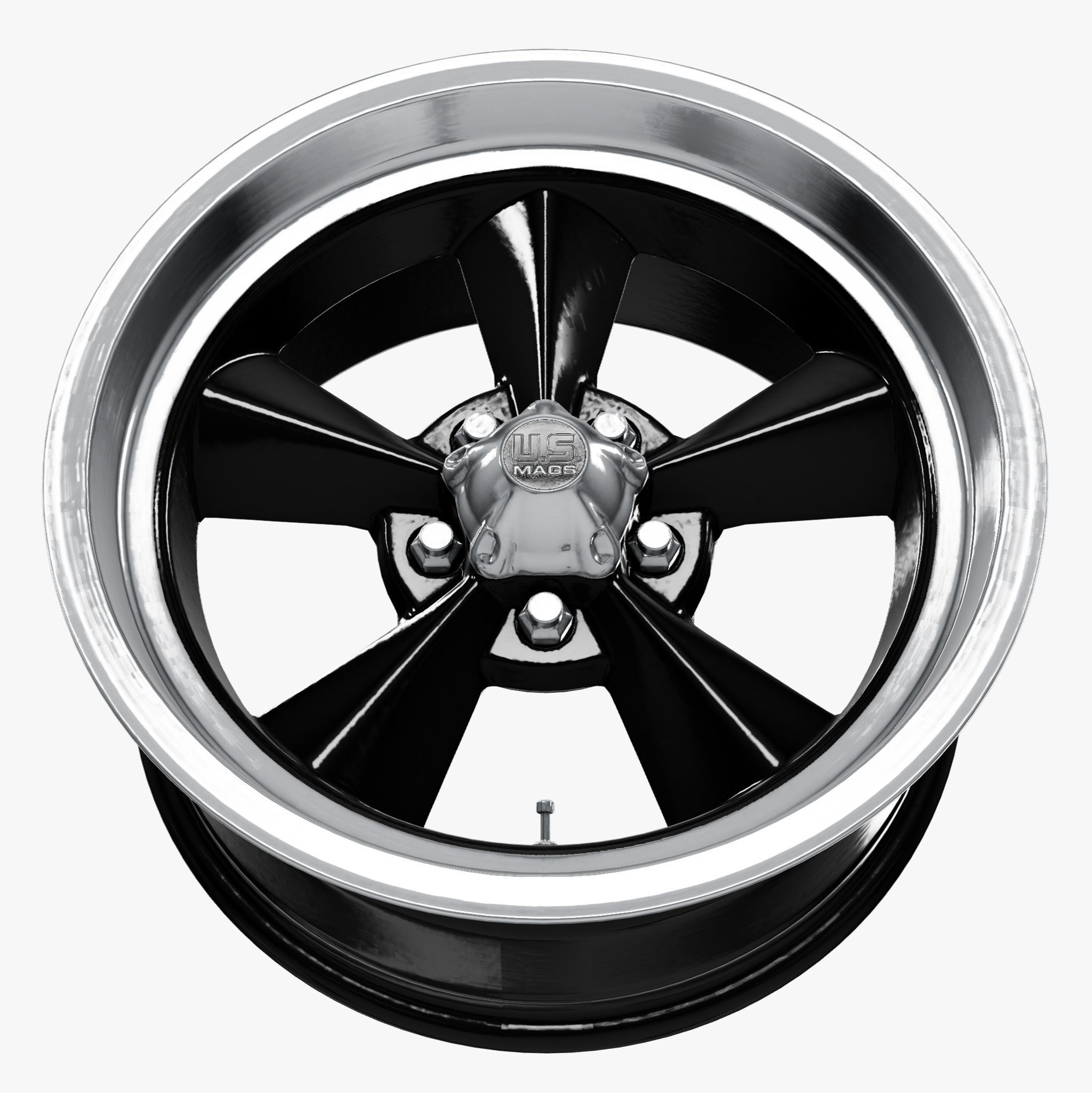 US Mags Standard Wheel Gloss Black 3D model | CGTrader
