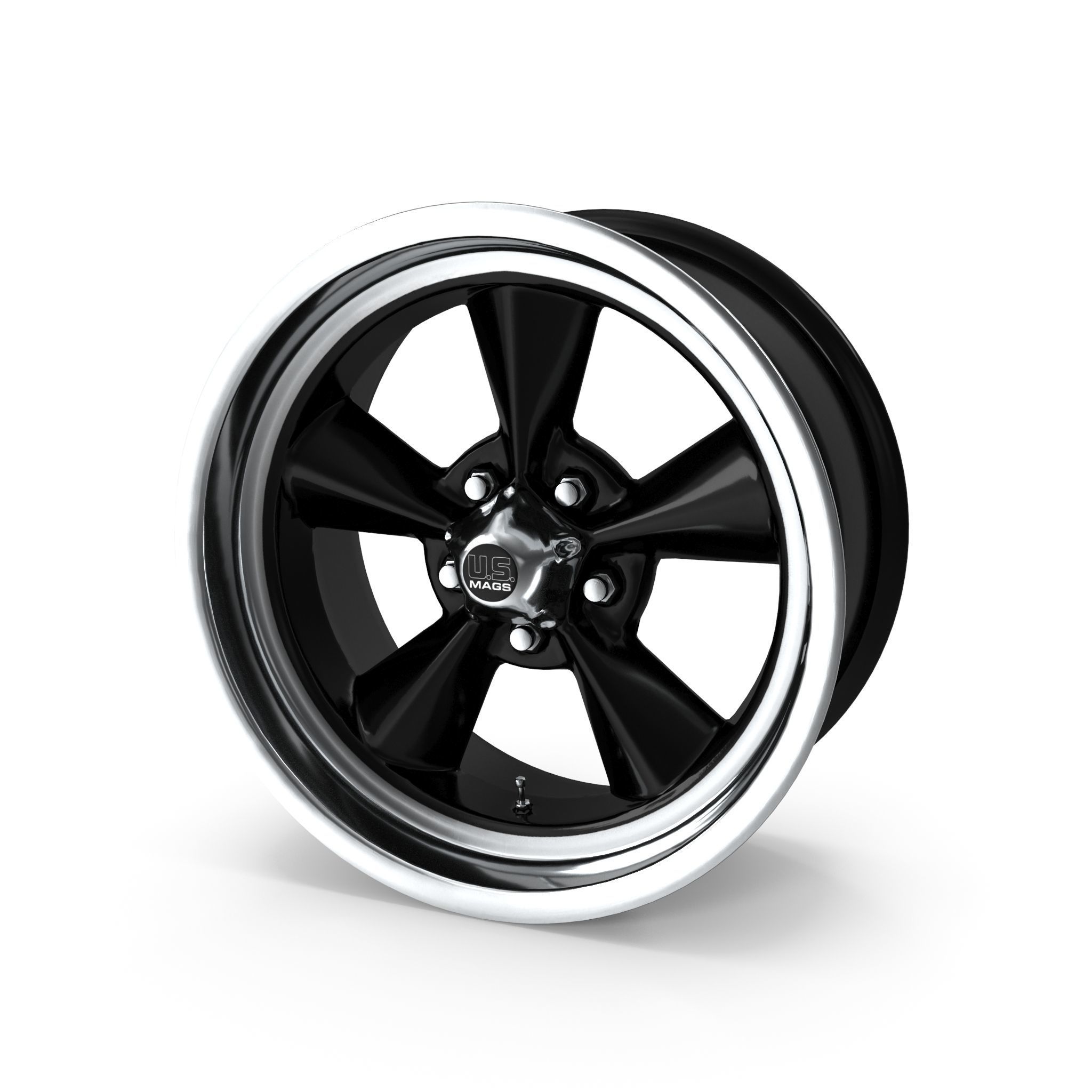 US Mags Standard Wheel Gloss Black 3D model | CGTrader