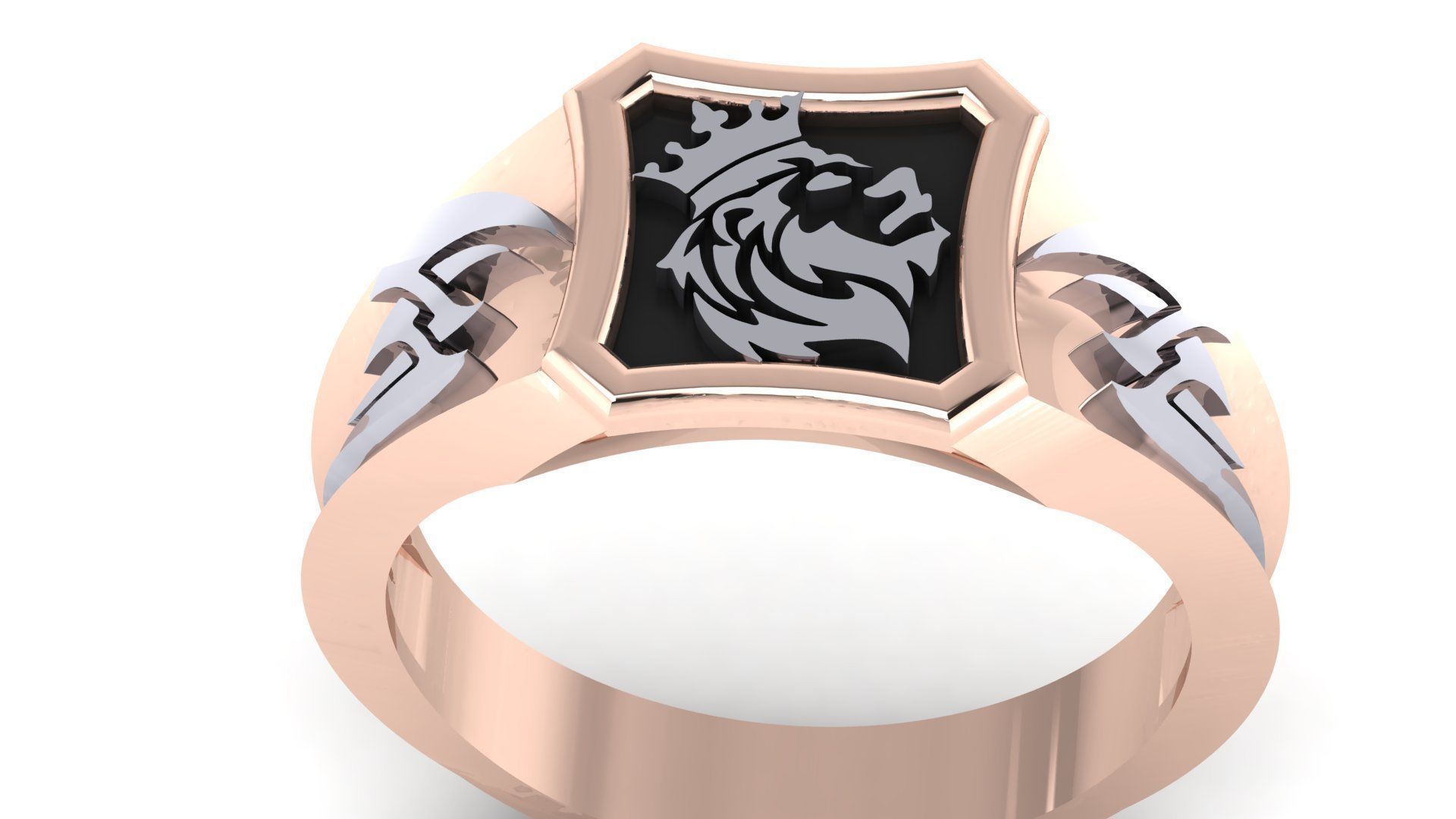 PERMIUM LION GENTS RING FOR MENS 3D model 3D printable | CGTrader