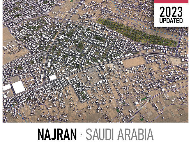 3D model Najran - 3D City VR / AR / low-poly | CGTrader