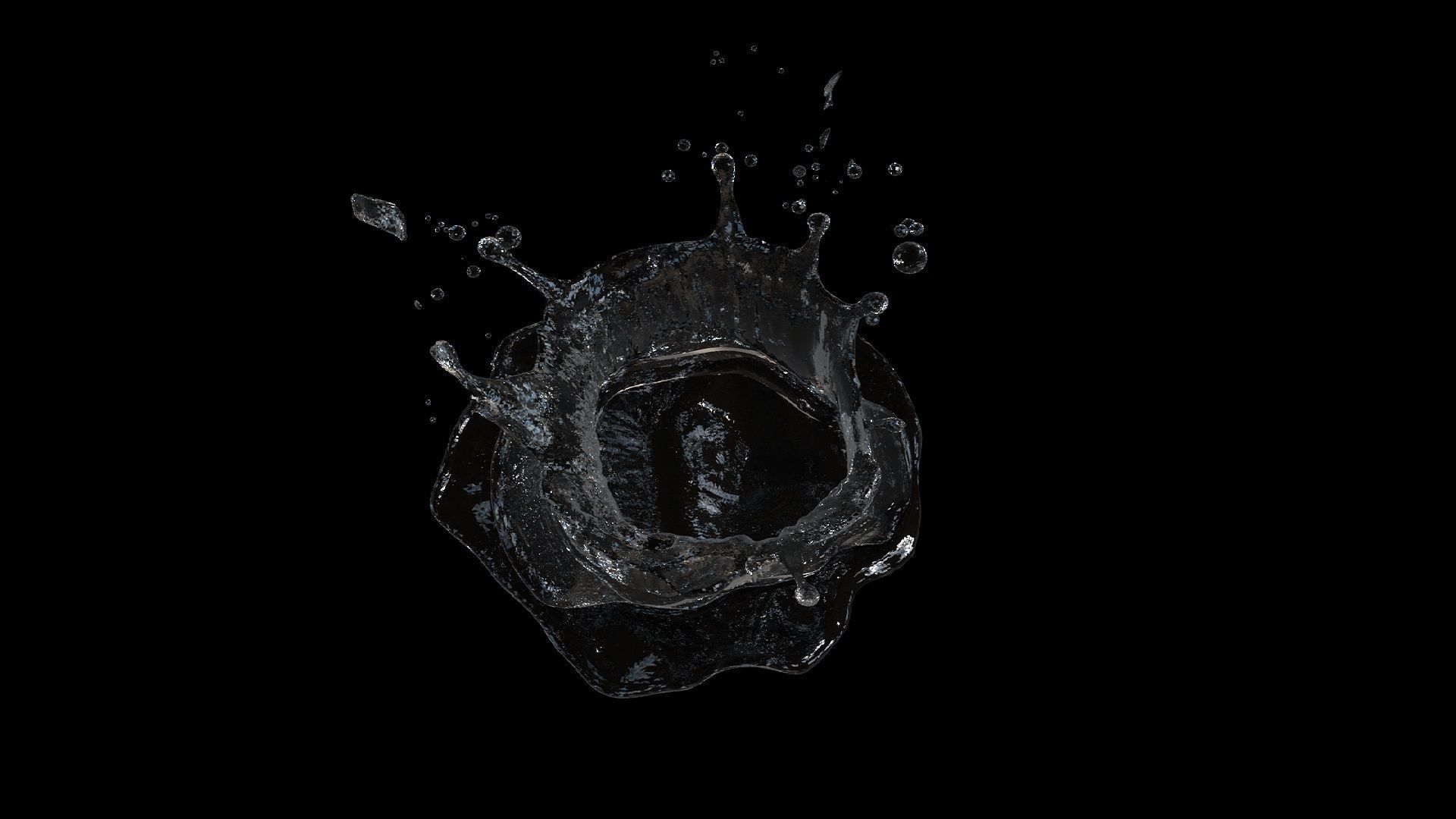 3D model Water Splash Effect VR / AR / low-poly | CGTrader