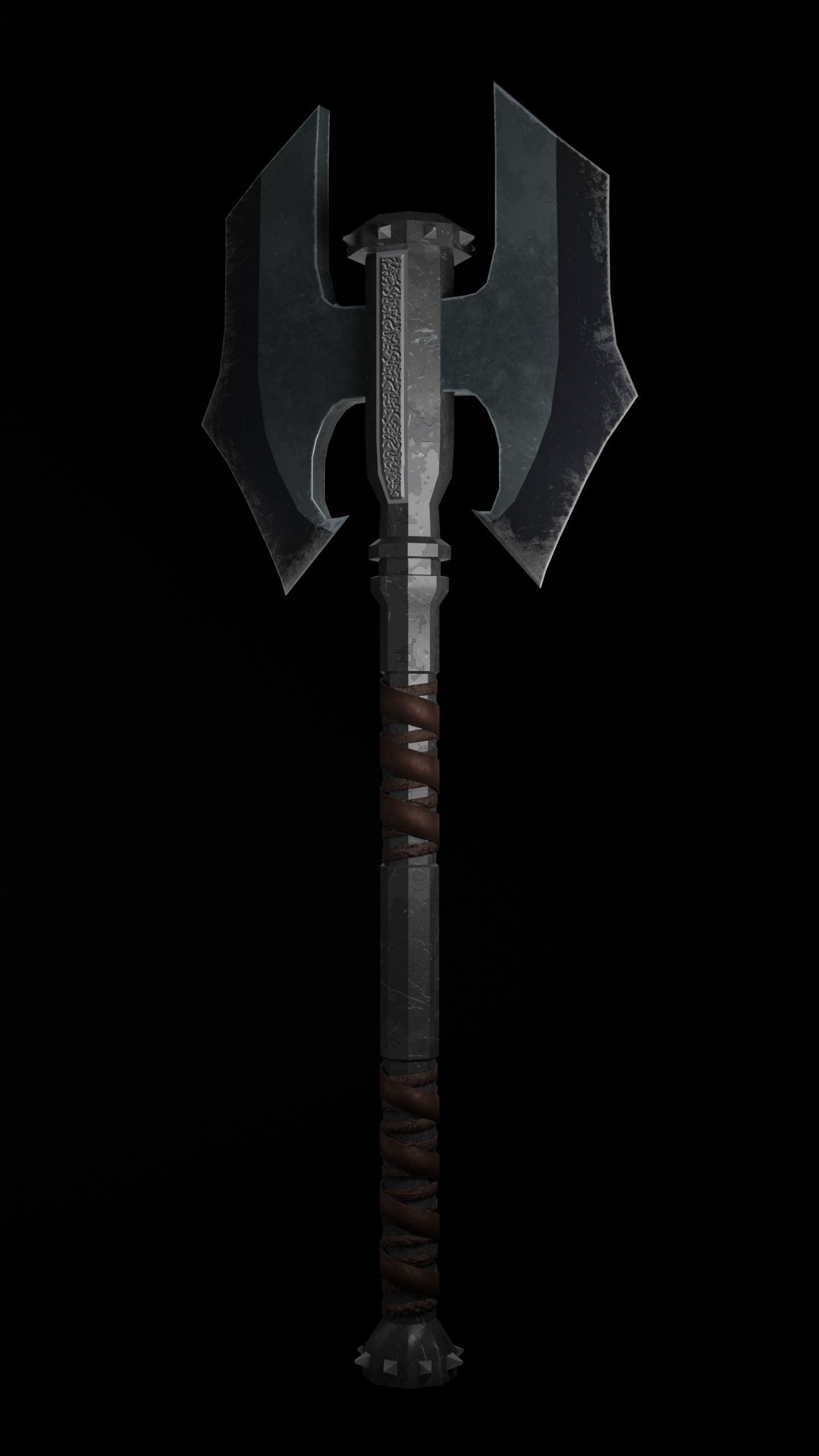 3D model Two-faced Great axe VR / AR / low-poly | CGTrader