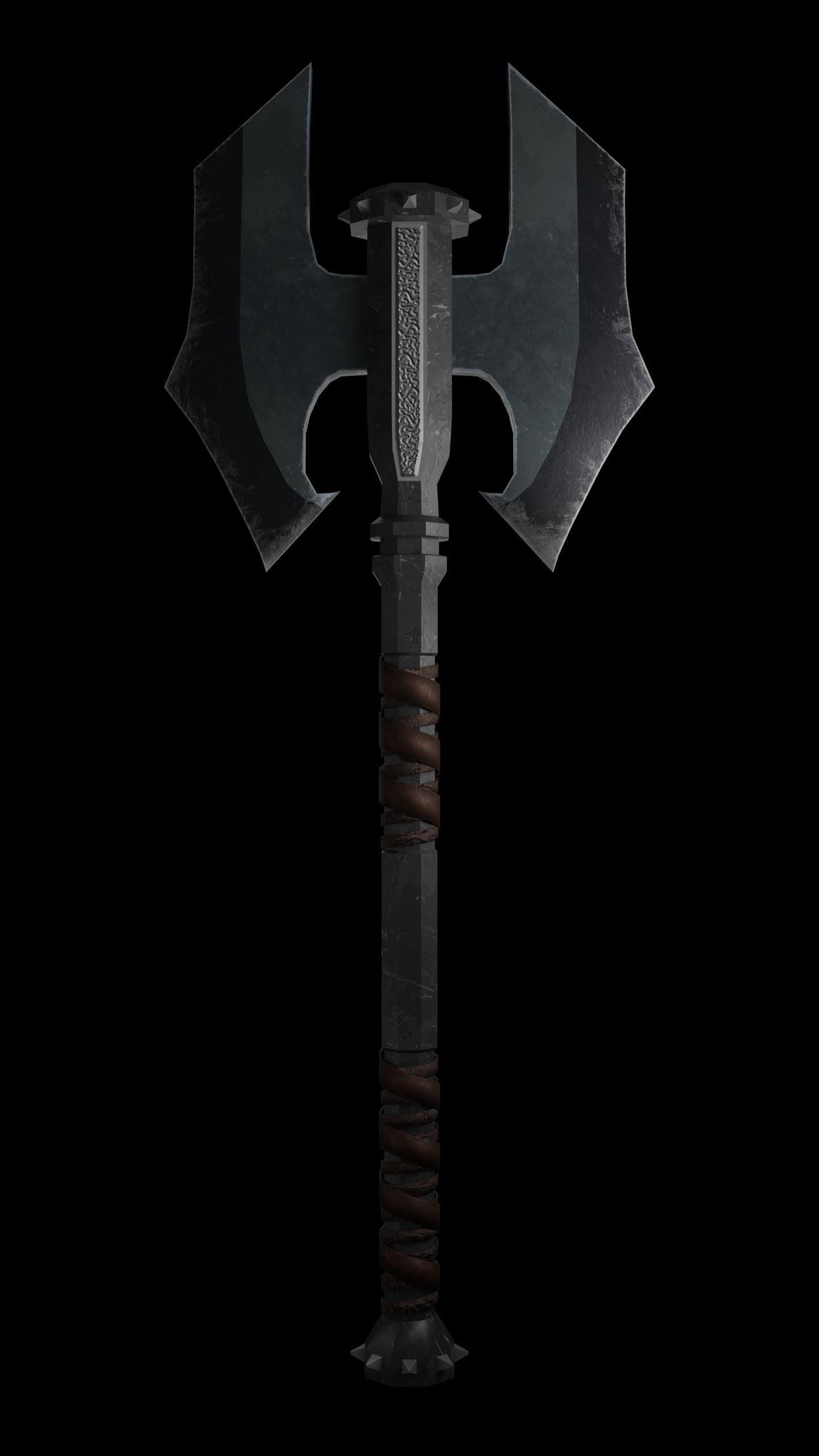 3D model Two-faced Great axe VR / AR / low-poly | CGTrader
