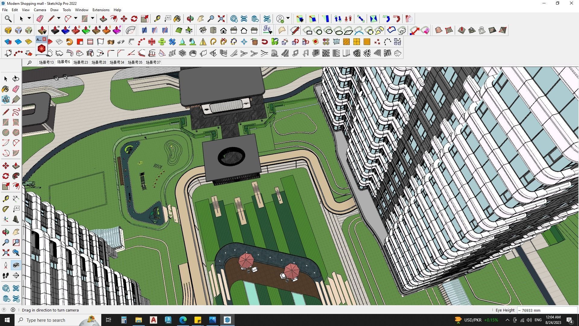 Interactive spaces in Apartments SketchUp model Master plan 3D model ...