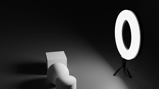 Circle light and lighting free VR / AR / low-poly 3D model | CGTrader