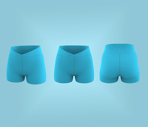 3D model Women Fitness Shorts VR / AR / low-poly | CGTrader