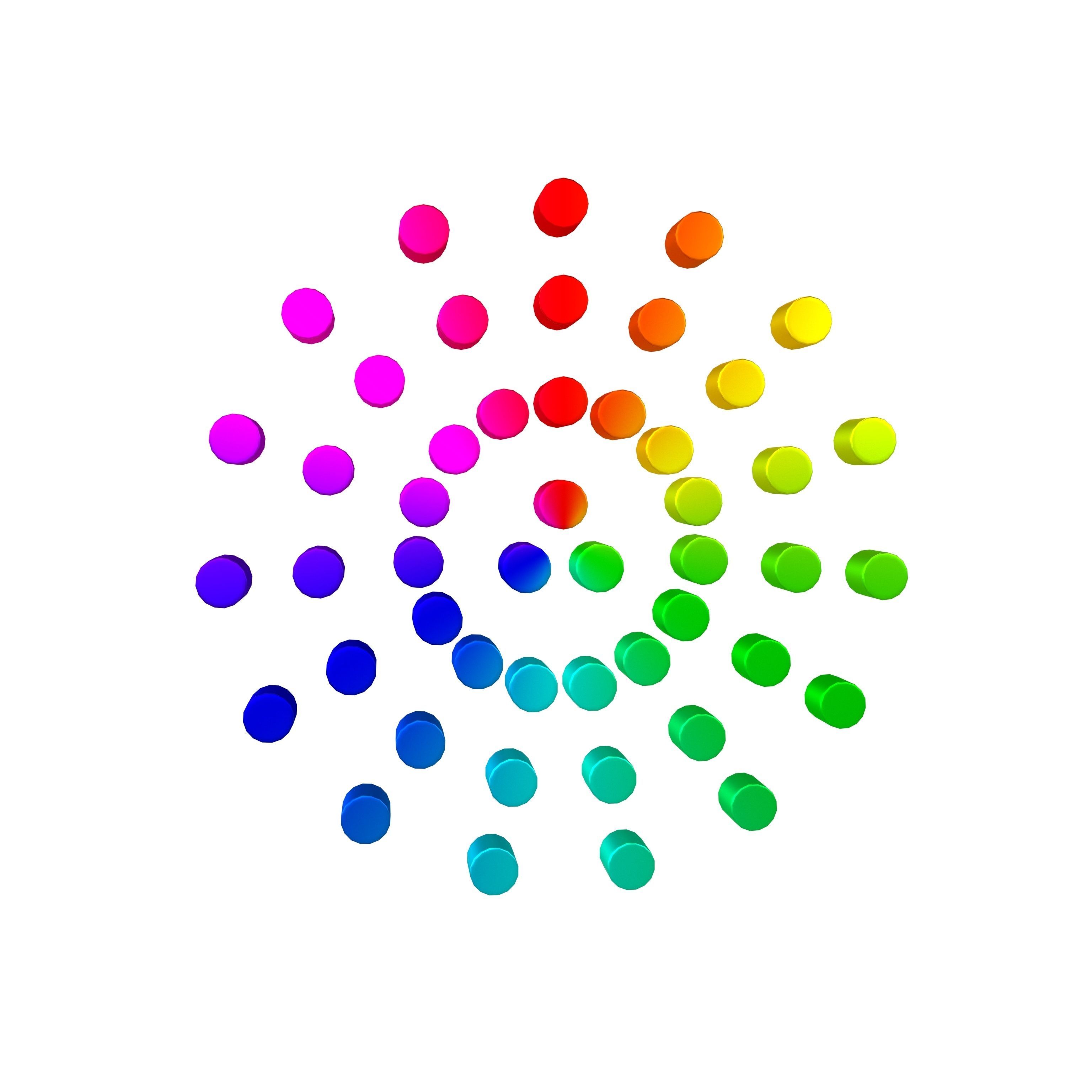 3D model Color Wheel Circle Style v1 002 VR / AR / low-poly | CGTrader