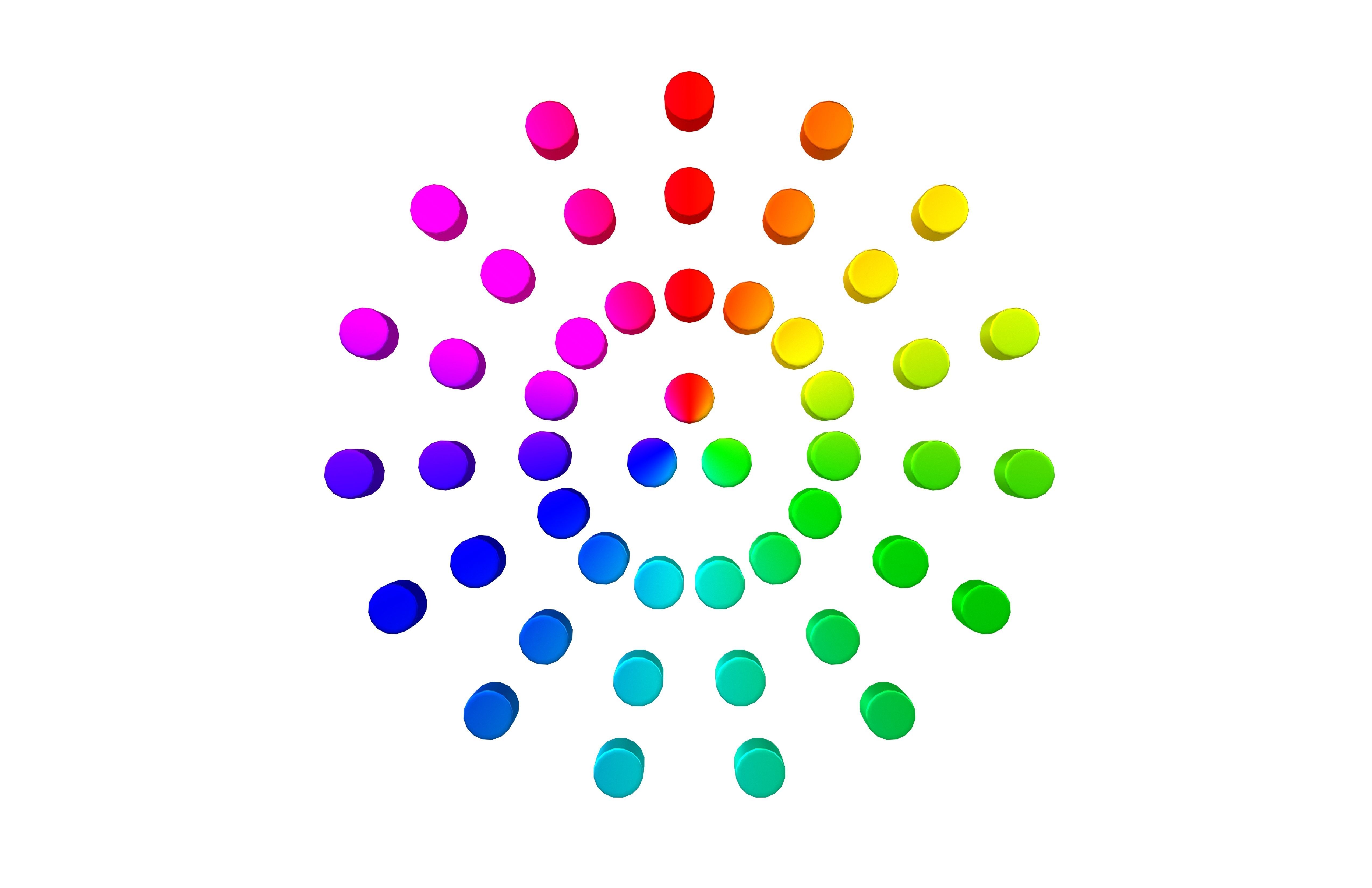 3D model Color Wheel Circle Style v1 002 VR / AR / low-poly | CGTrader