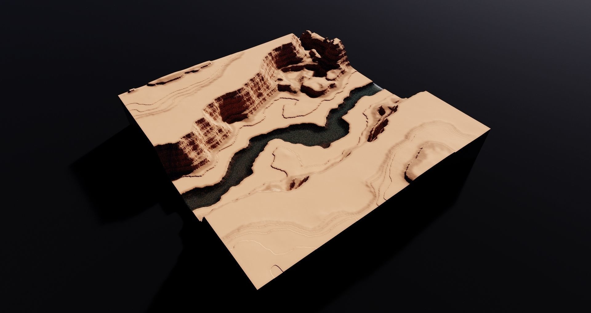 TERRAIN CANYON 06 4K 3D model | CGTrader