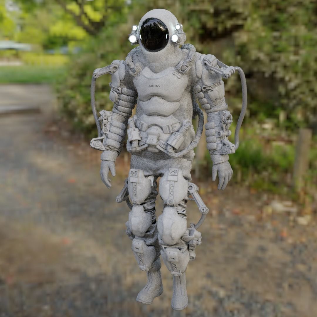 3D model Space suit - Scifi astro ranger 2 VR / AR / low-poly | CGTrader