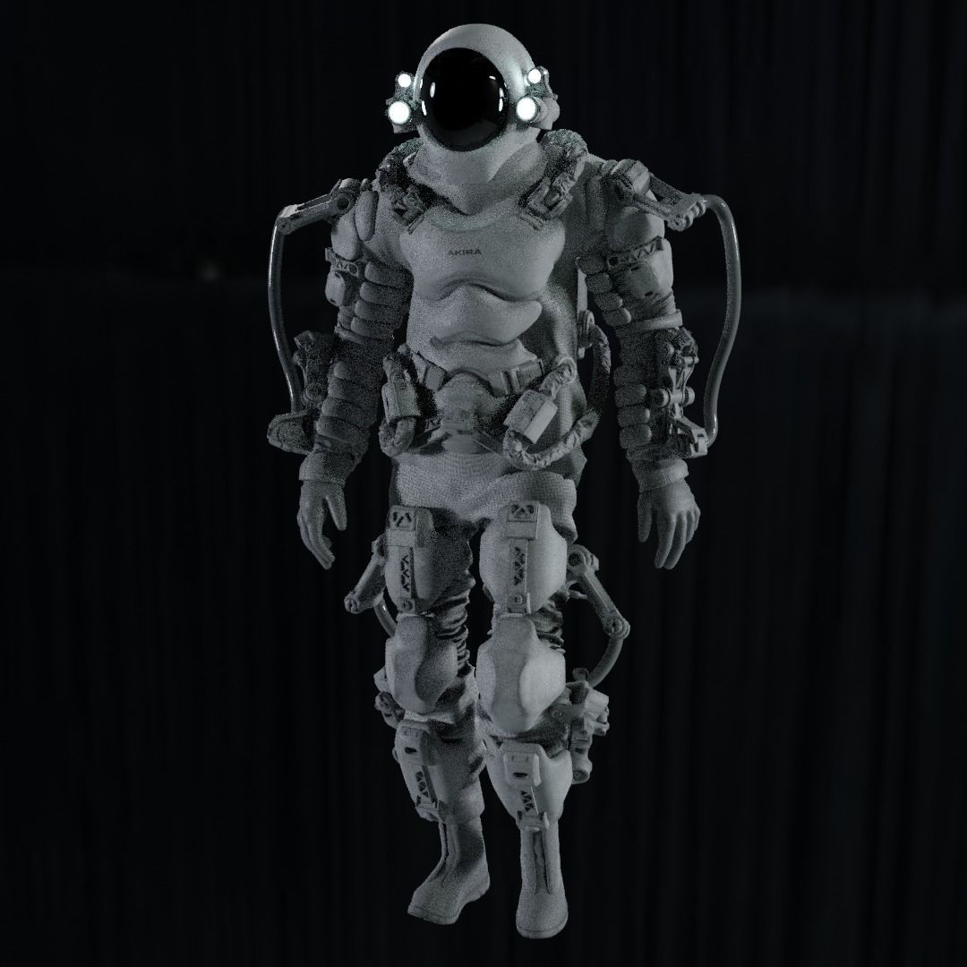 3D model Space suit - Scifi astro ranger 2 VR / AR / low-poly | CGTrader