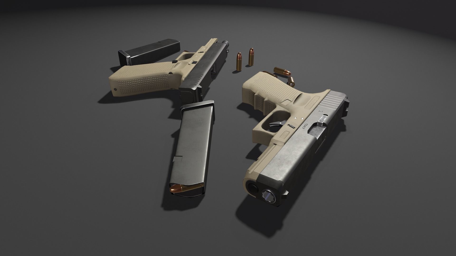 3D model Glock 17 Gen 4 Pistol VR / AR / low-poly | CGTrader