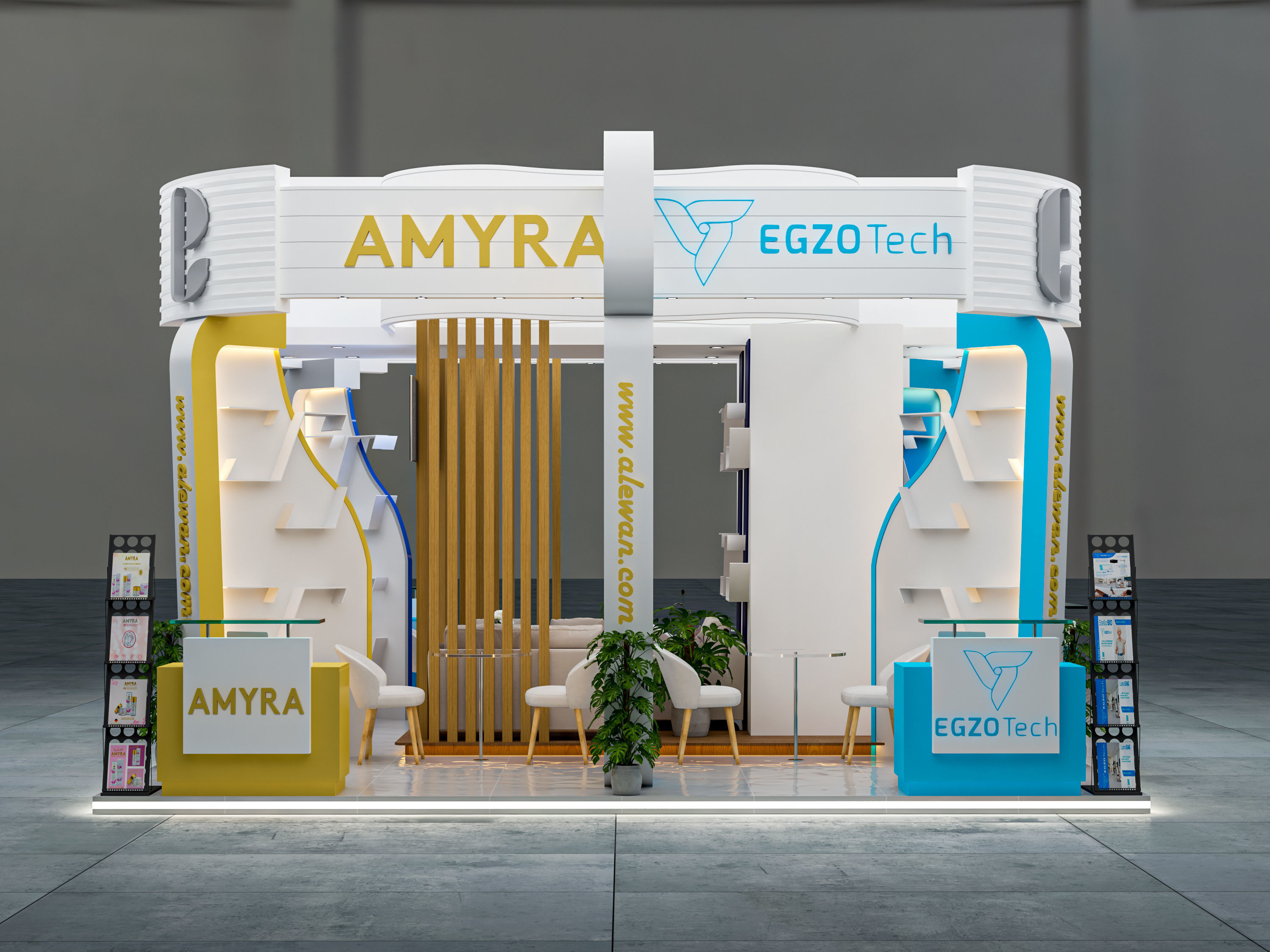 booth 8x6 open space 3D model | CGTrader