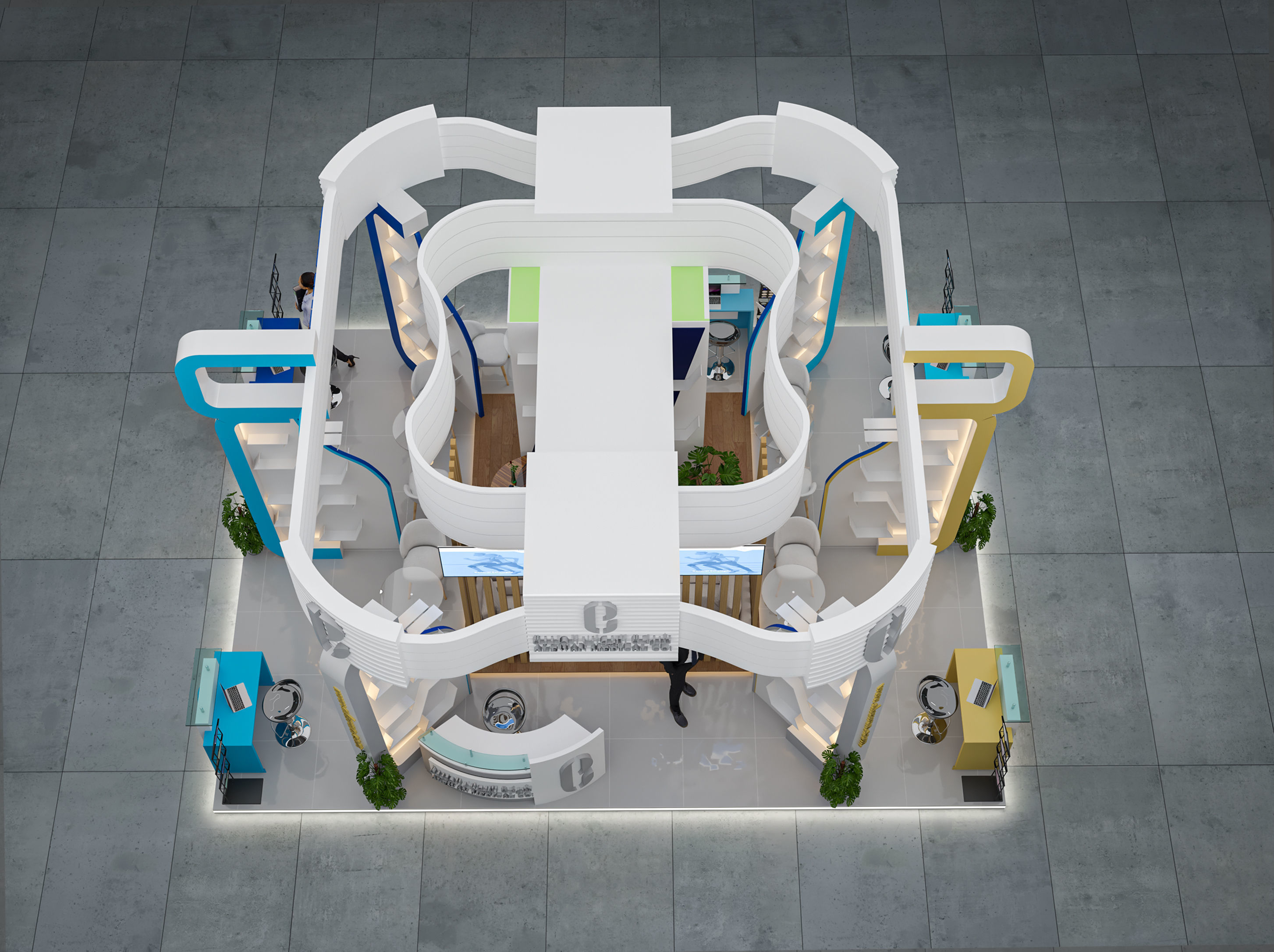 booth 8x6 open space 3D model | CGTrader