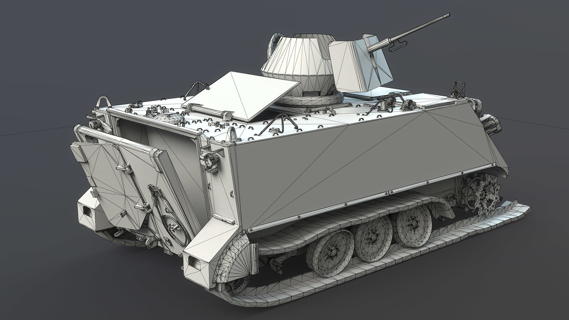 3D model M113 APC Destroyed Game Ready VR / AR / low-poly | CGTrader