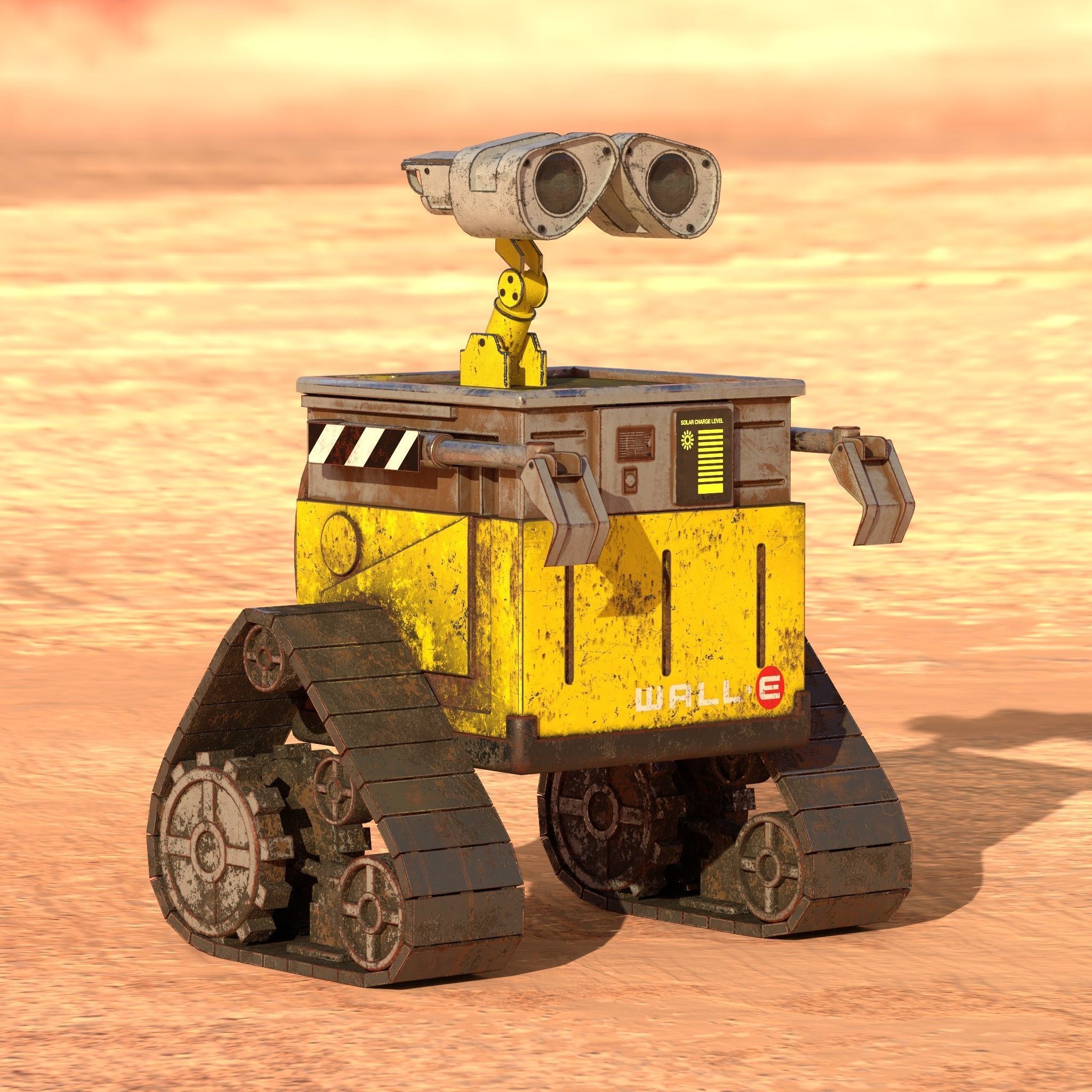 Wall-E Model with 2K Textures 3D model | CGTrader
