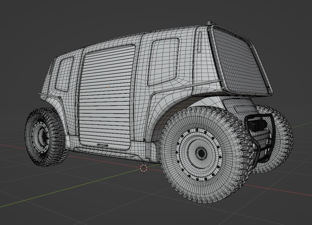 Robocar 4WD FIRE-TRUCK self driving ev offroad vehicle 3D model | CGTrader