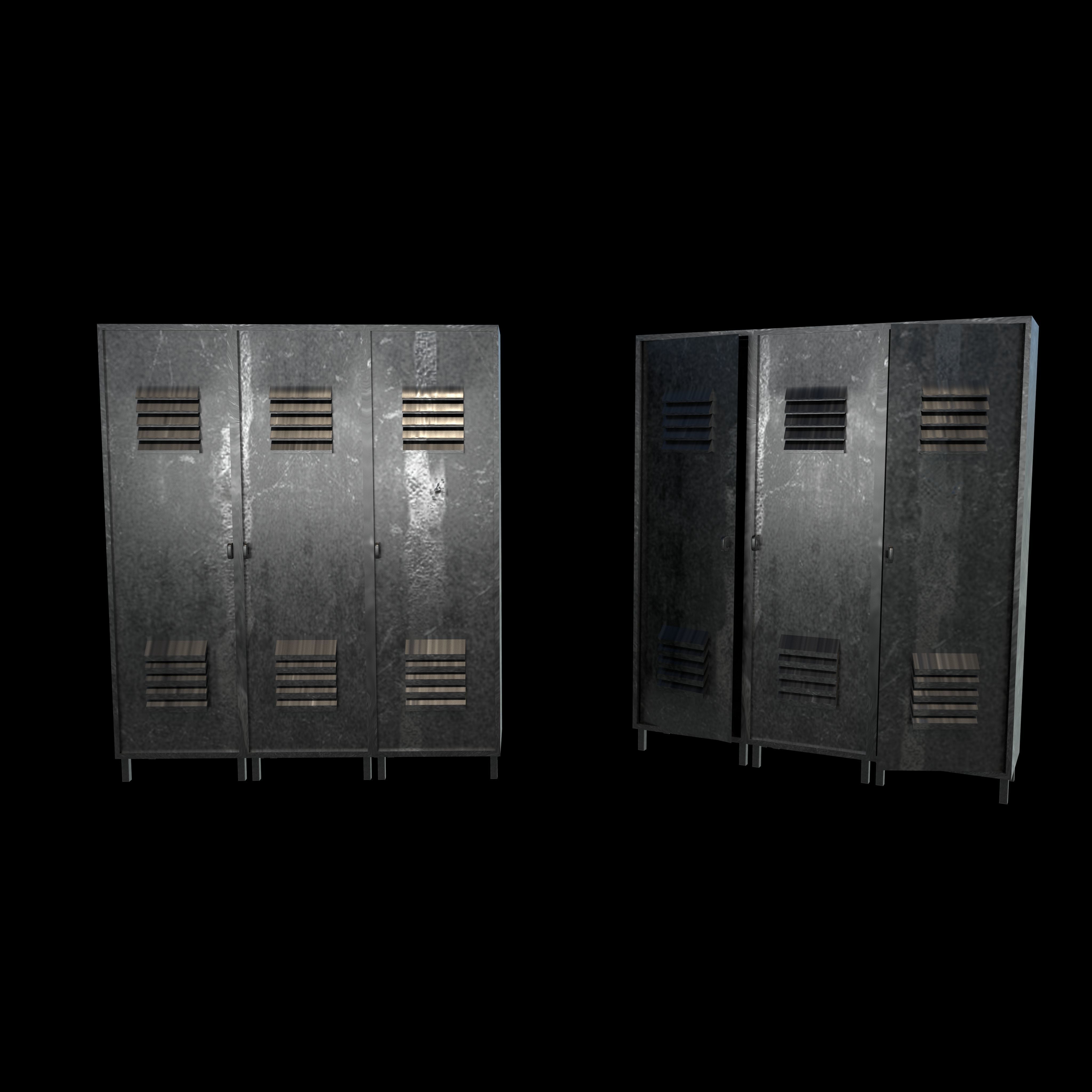 3D model locker VR / AR / low-poly | CGTrader