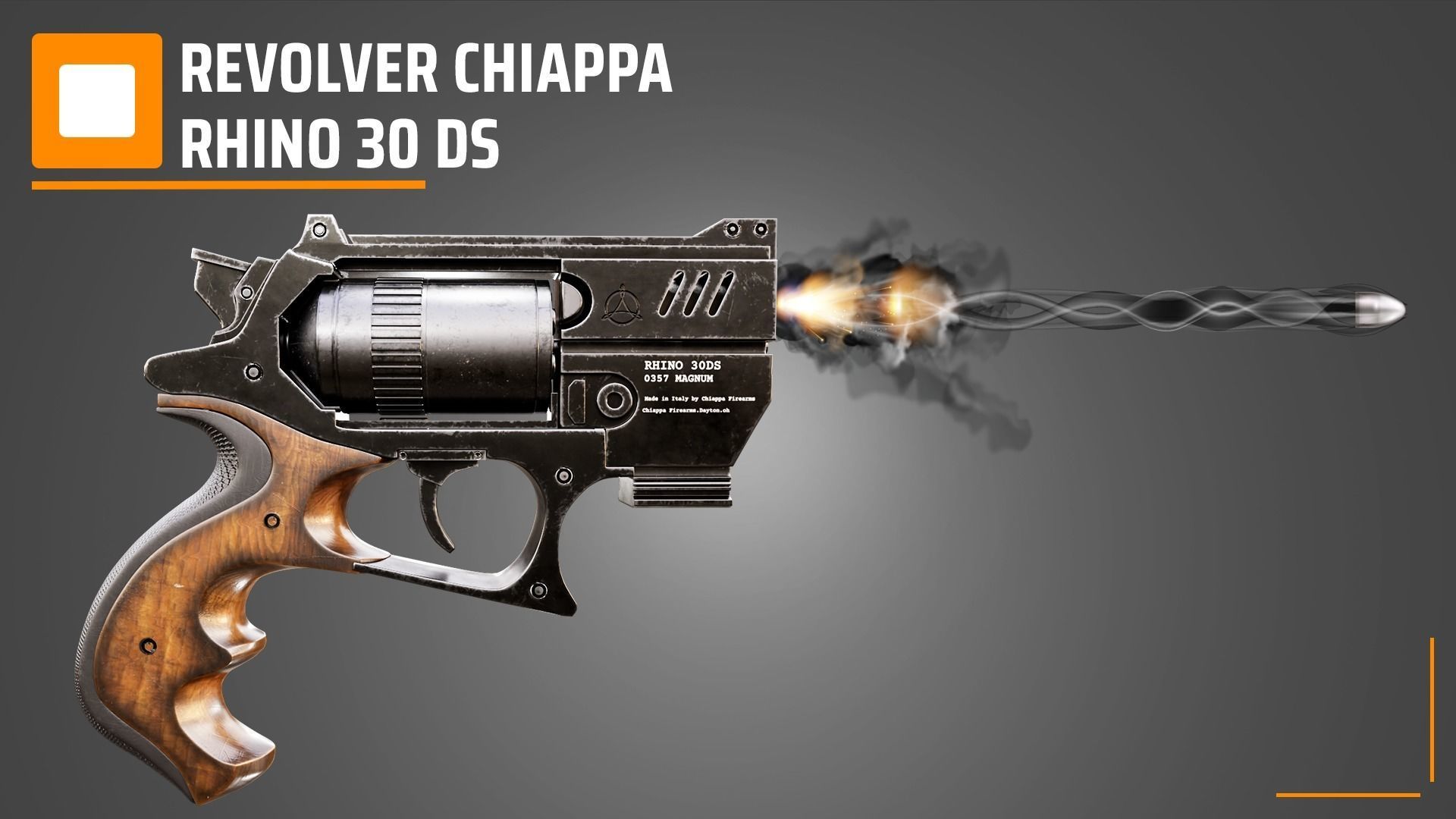Revolver Chiappa Rhino 30 DS 3D model | CGTrader