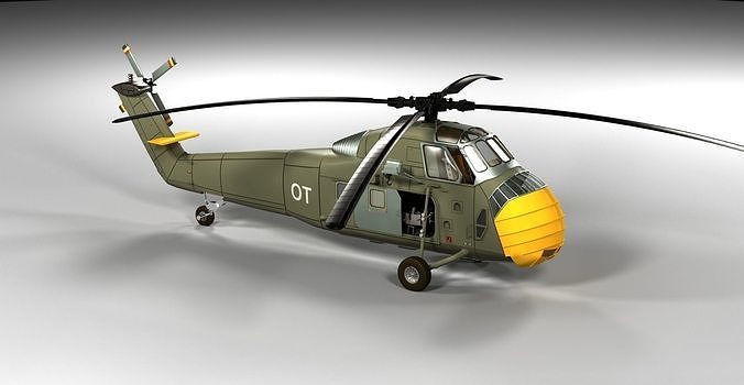 Sikorsky H-34 3D model | CGTrader