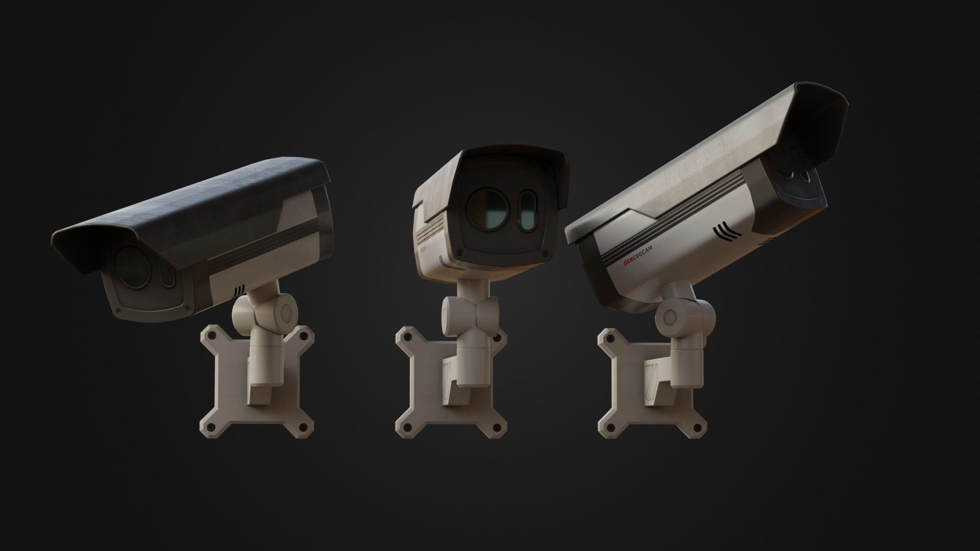 3D model Modern CCTV Security Camera VR / AR / low-poly | CGTrader