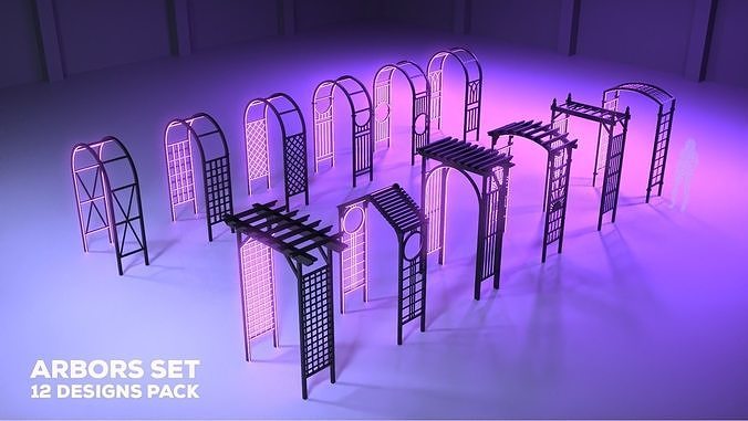 Arbors Set - 12 Designs Pack 3D model | CGTrader