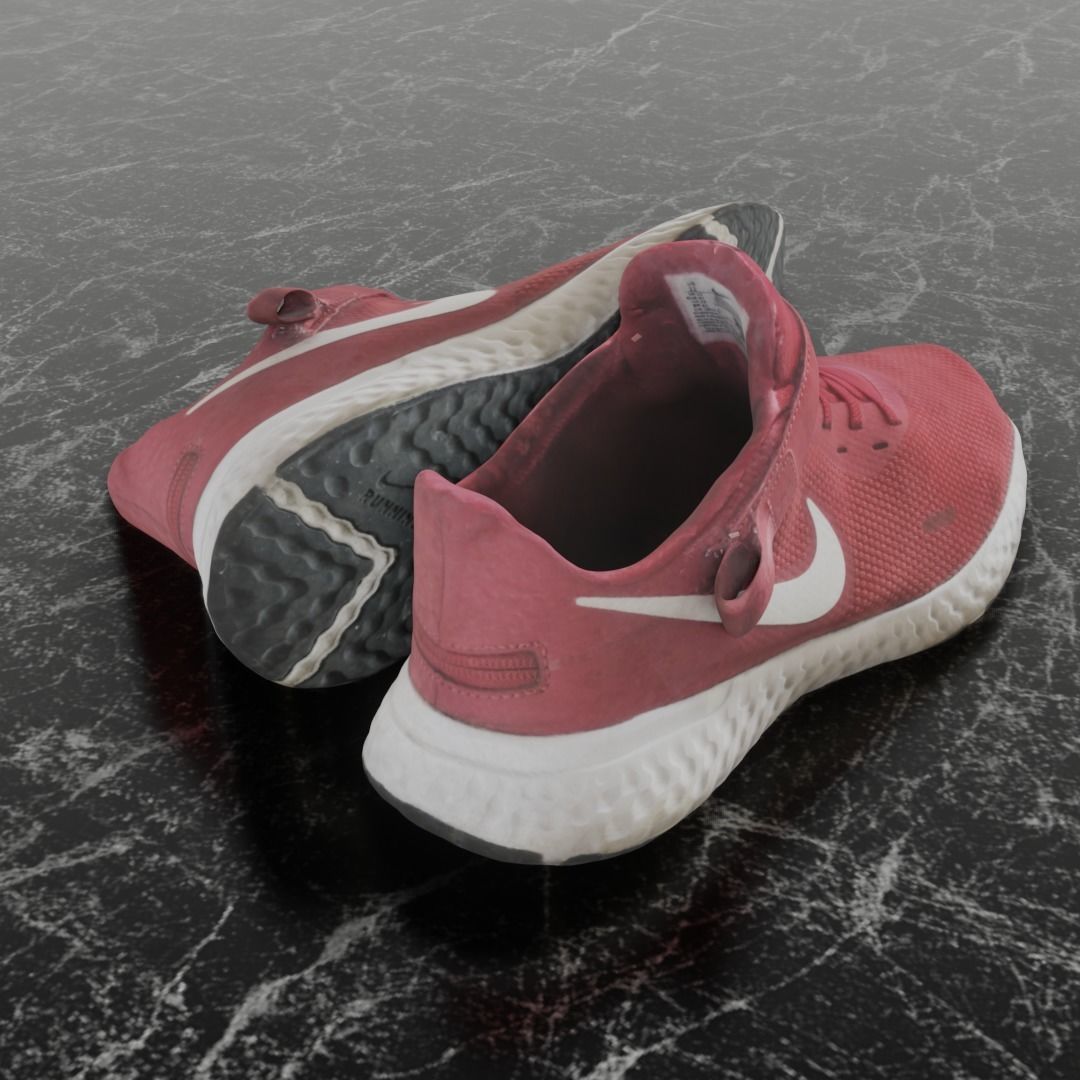 3D model NIKE FLY EASE 3D SHOES - RED VR / AR / low-poly | CGTrader