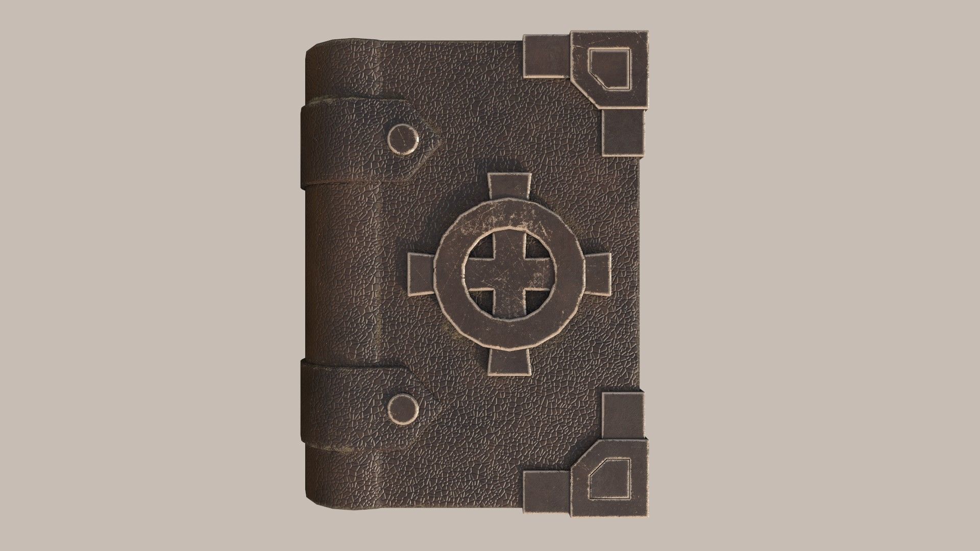 3D model Fantasy Spellbook With Celtic Cross VR / AR / low-poly | CGTrader