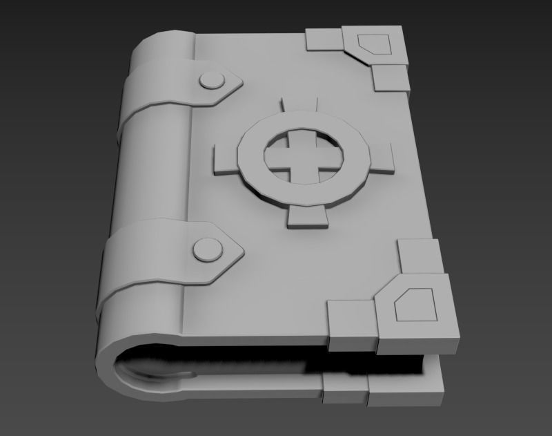 3D model Fantasy Spellbook With Celtic Cross VR / AR / low-poly | CGTrader