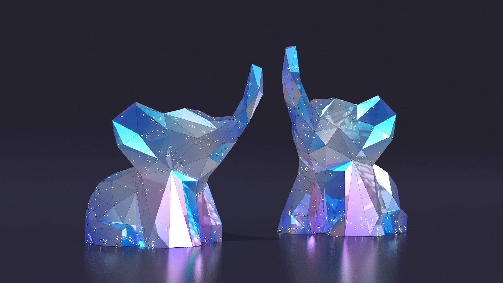 3D model elephant VR / AR / low-poly | CGTrader