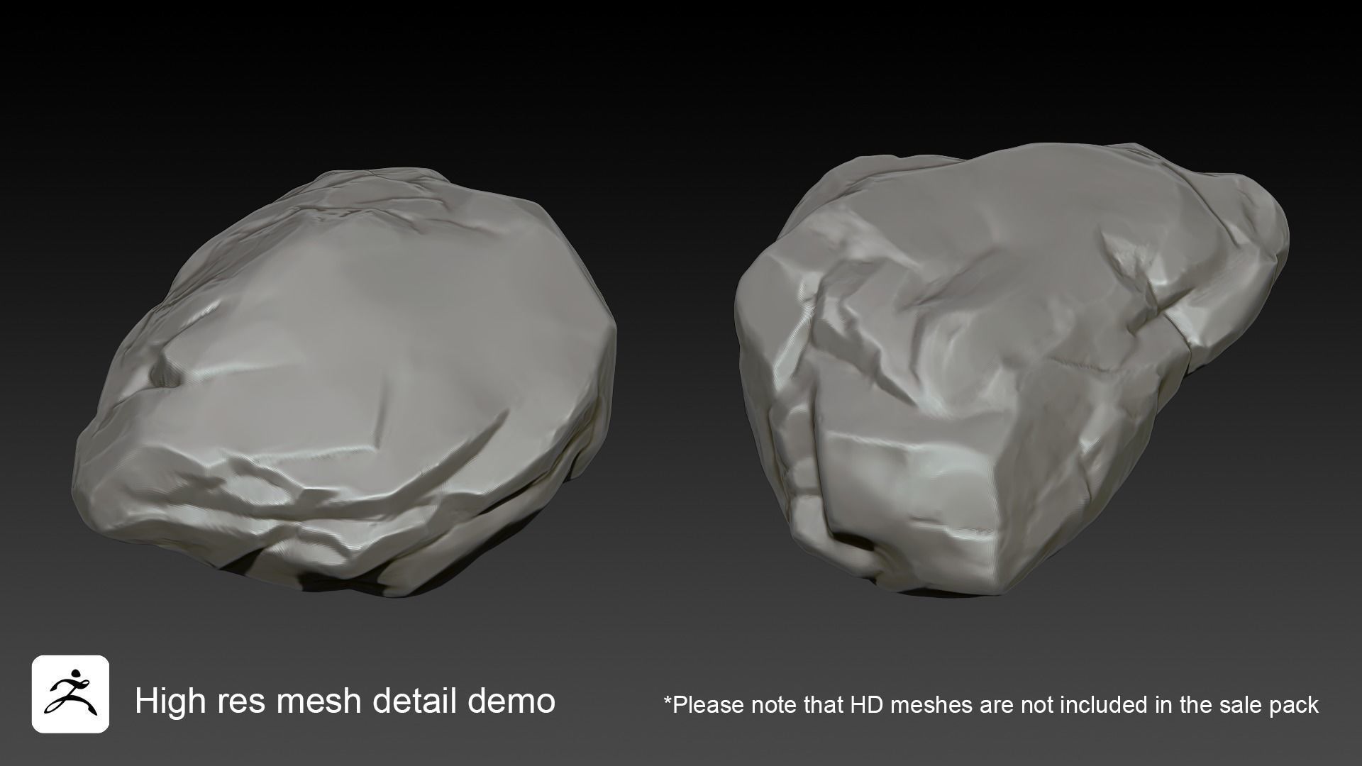 3D model Realistic Asian Creek Rocks Set for Unreal Engine and Unity 3D ...