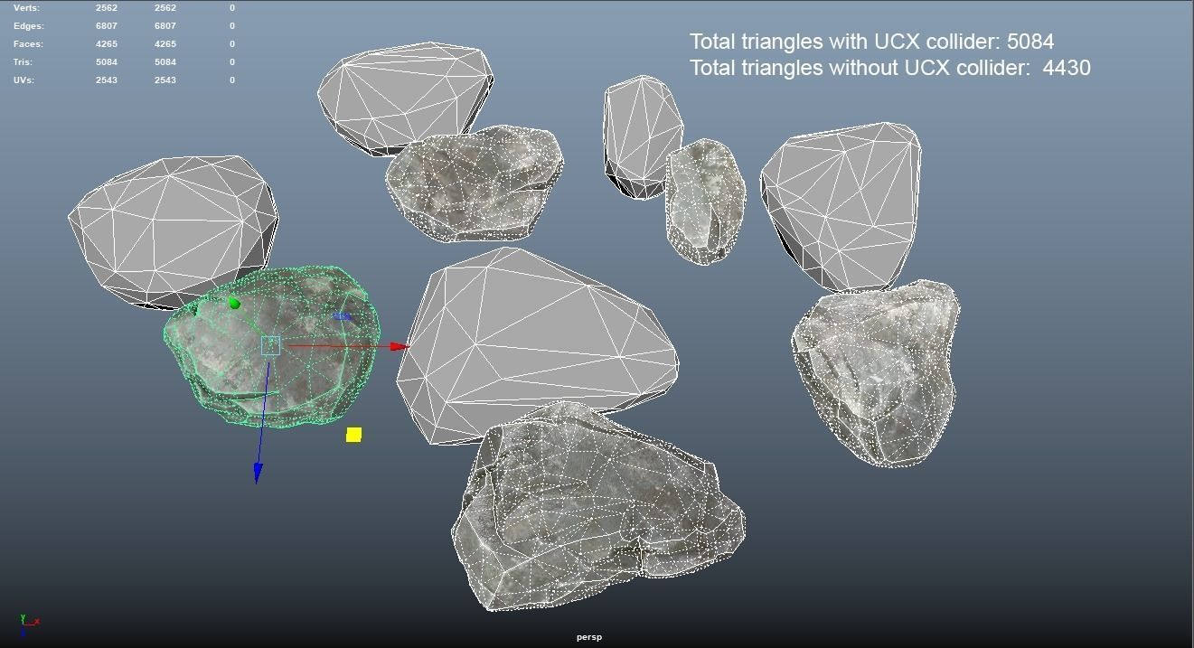 3D model Realistic Asian Creek Rocks Set for Unreal Engine and Unity 3D ...