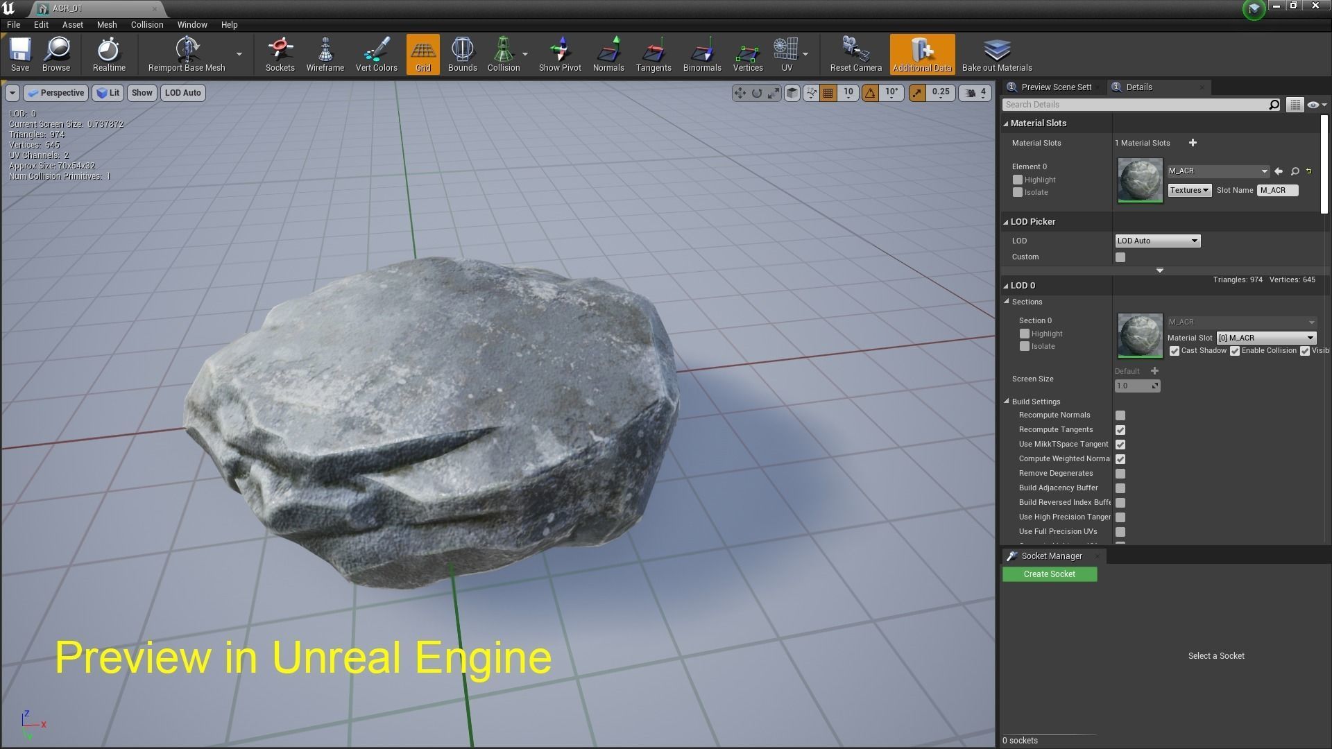 3D model Realistic Asian Creek Rocks Set for Unreal Engine and Unity 3D ...