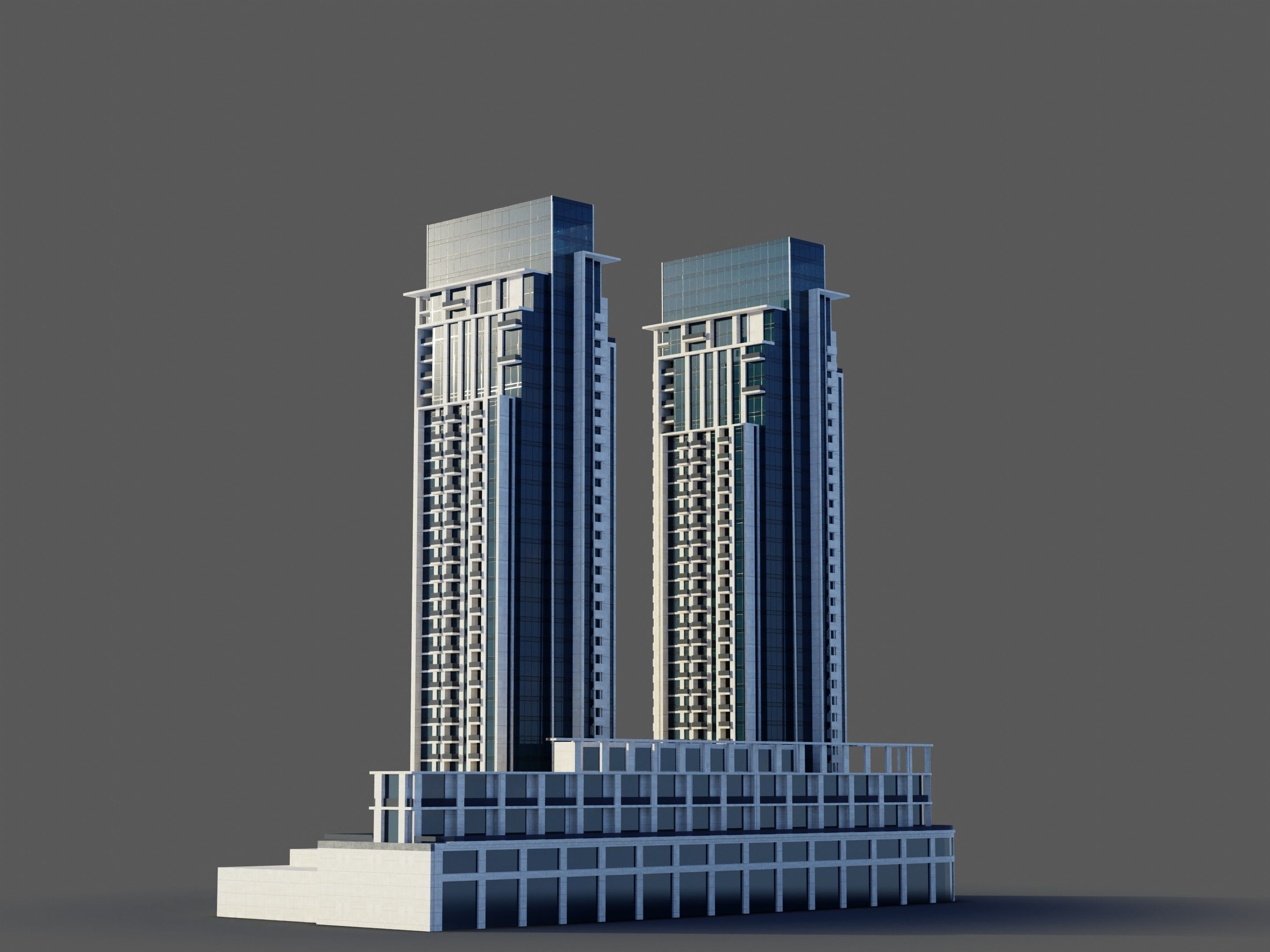 Boulevard Central - Dubai 3D model | CGTrader