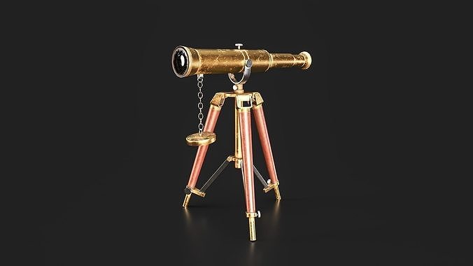 3D model Ancient Telescope 3D Model For Game Devs VR / AR / low-poly ...