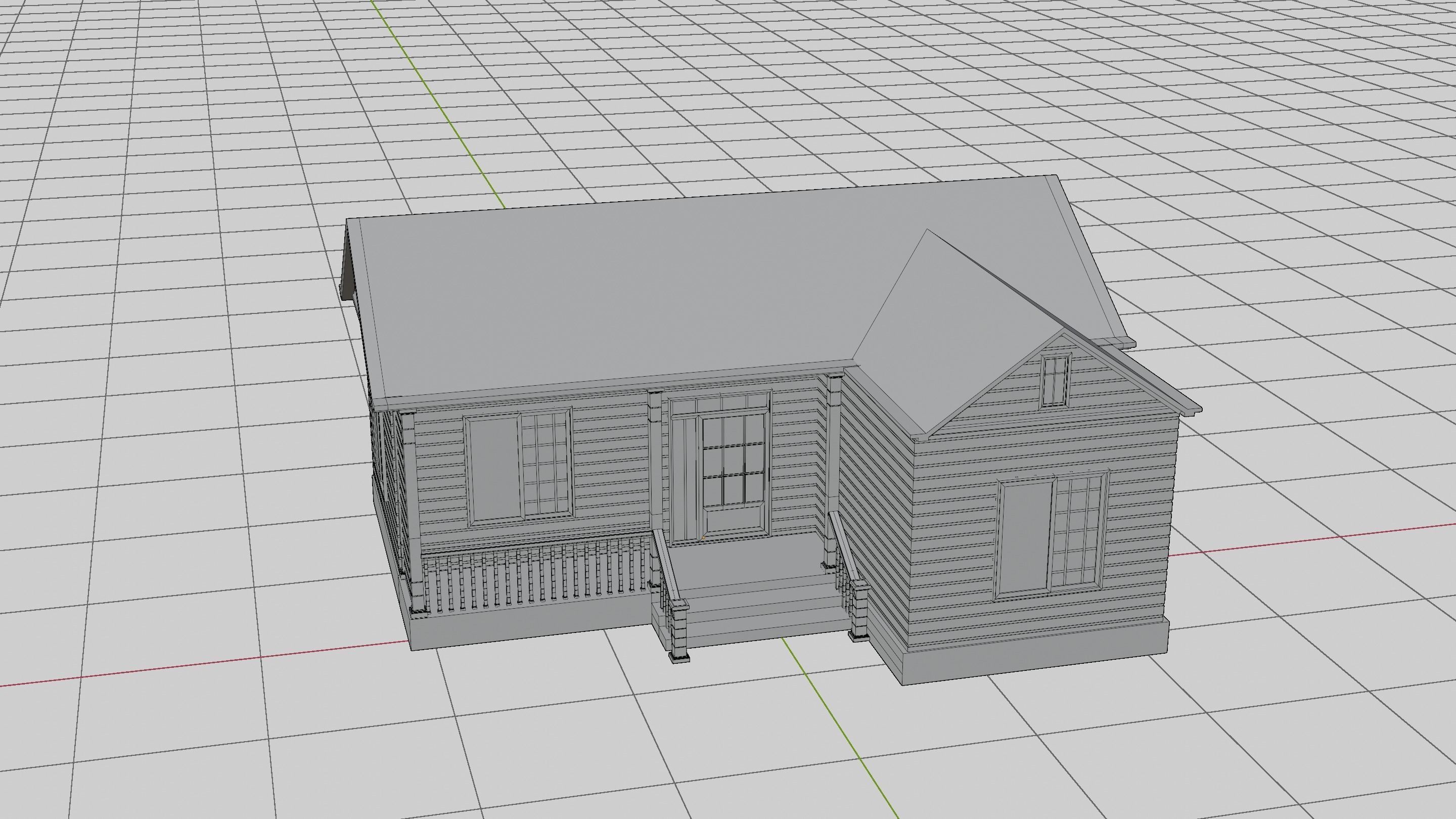 3D model Simple House 004 VR / AR / low-poly | CGTrader