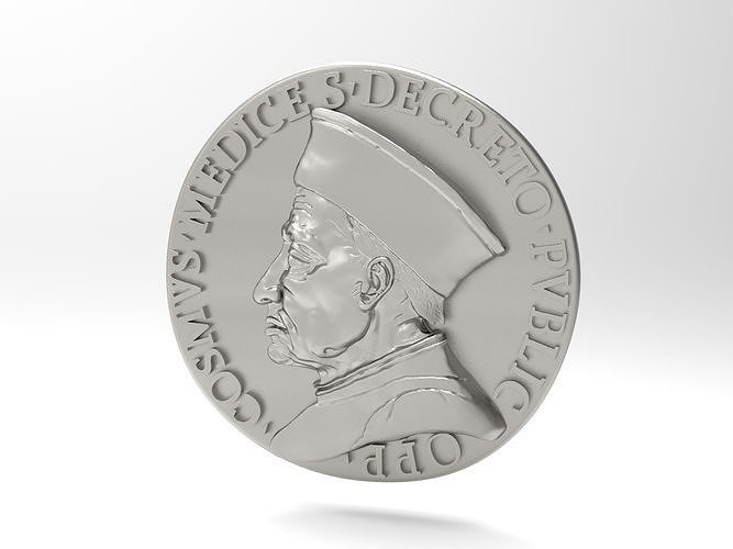 Cosimo de Medici Coin Printable Penadant 3D model 3D printable | CGTrader